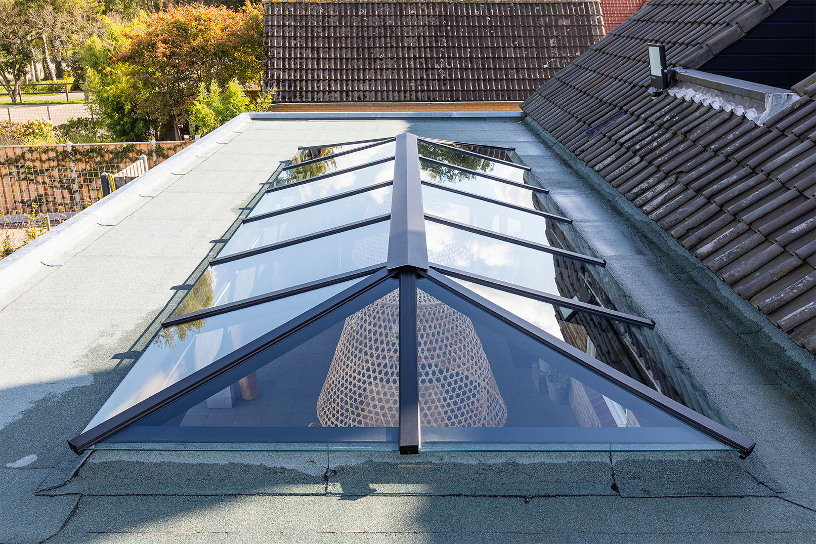 De mogelijkheden van een lichtstraat bij een plat dak